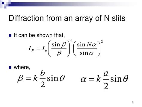 Ppt Fraunhofer Diffraction Multiple Slits And Circular Aperture Powerpoint Presentation Id 822731