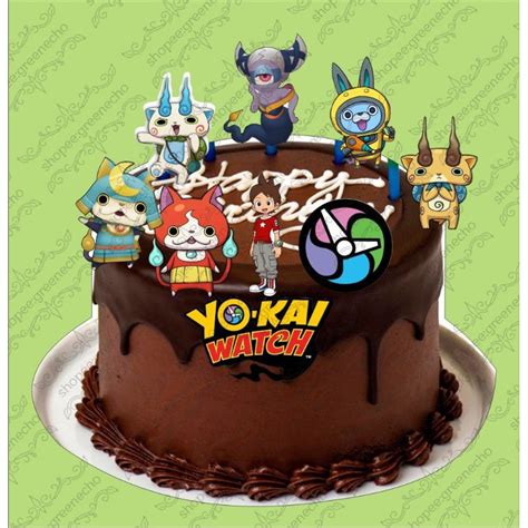 Yokai Watch Cake Topper 1set Shopee Malaysia