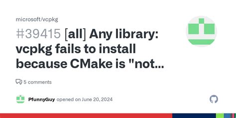 All Any Library Vcpkg Fails To Install Because Cmake Is Not Able To Compile A Simple Test