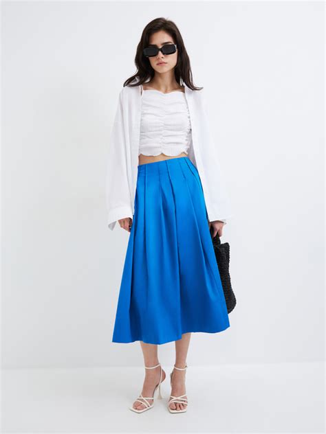 Юбка-миди женская А-силуэта купить по цене 1926 ₽ в интернет-магазине ...