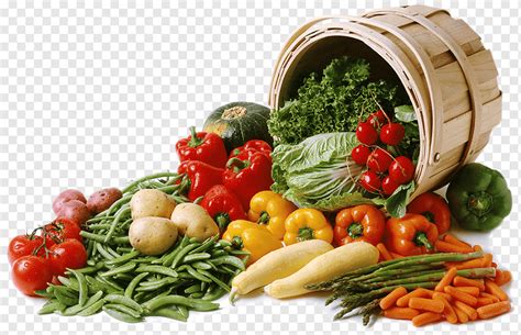 Fruit And Vegetables Basket Png
