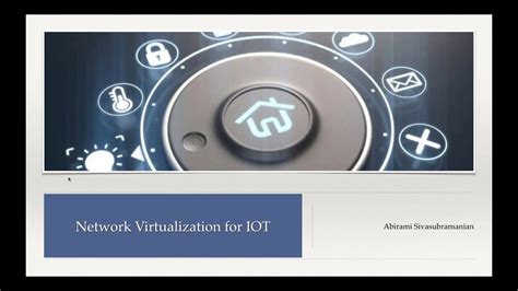 Network Virtualization For Iot Webinar For Computer Science Engineers Dmi Loyola Youtube