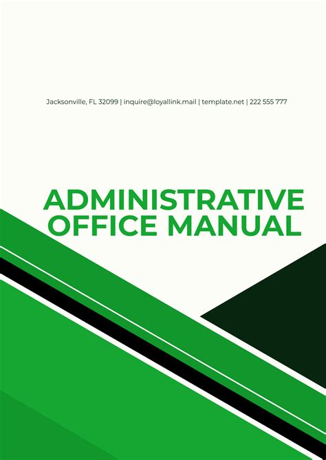 Free Administrative Office Manual Template To Edit Online