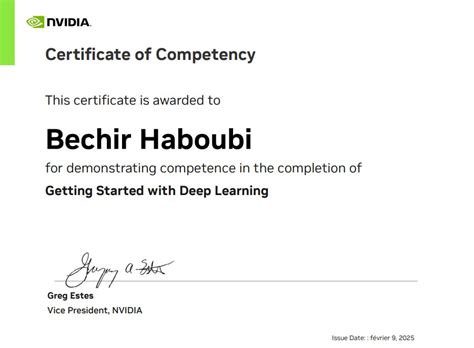 Deeplearning Ai Neuralnetworks Machinelearning Nvidia Bechir Haboubi