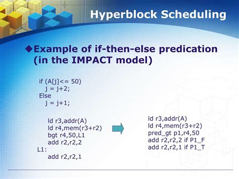 Ppt Trace Scheduling Superblock Scheduling And Hyperblock