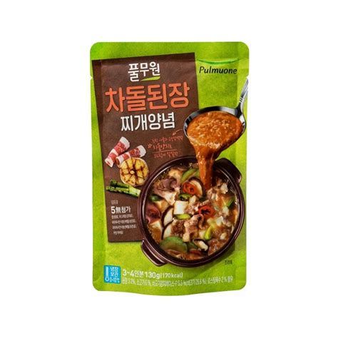 풀무원 차돌된장찌개양념130g 배민 장보기쇼핑