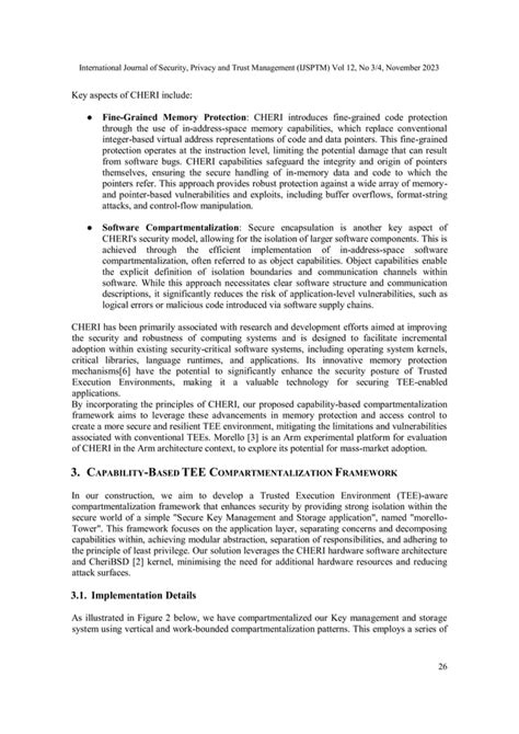 Object Capability Model For Tee A Cheri Based Compartmentalization