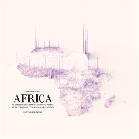 Densidad De Población África 2023 Mapas Milhaud