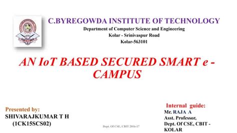 An Iot Based Secured Smart E Campus Pptx Internet Of Things Internet