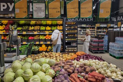Так выглядят полки с фруктами и овощами после контрсанкций