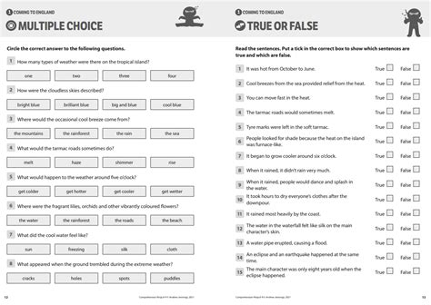 Comprehension Worksheets Non Fiction And Fiction For Y1 6 Teachwire
