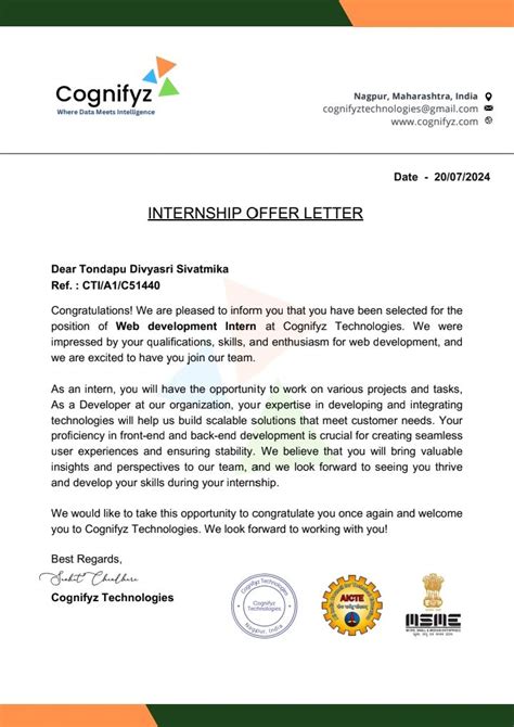 Divyasri Sivatmika On Linkedin Cognifyz Grateful Newbeginnings Cognifyzinternship Careergoals