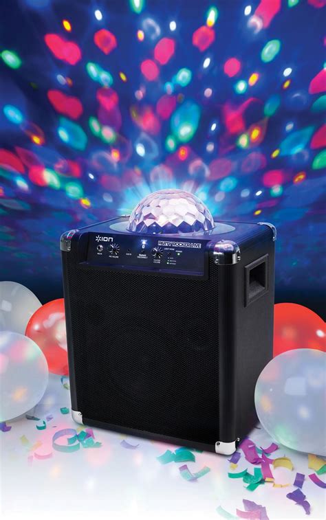 ION Audio Party Rocker Live Bluetooth Wireless Speaker With Synchronized Party Lights Walmart