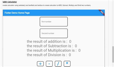 Solved Lab8 Calculator Create Calculator Using Setstate