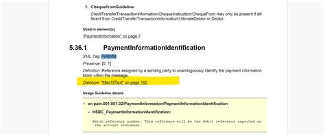 Iso20022 Hsbc Uk Error Tag Pmtinfid Payment Information Id Ifs