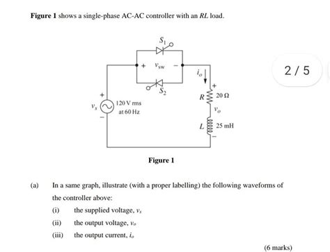 Solved Figure Shows A Single Phase ACAC Controller With Chegg