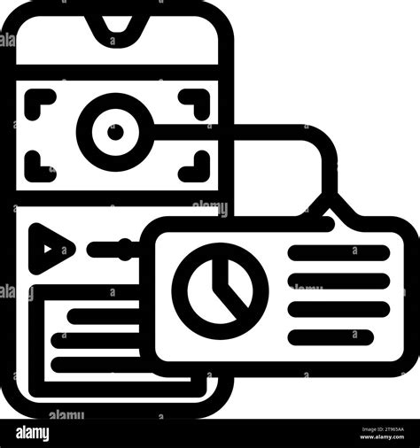 Marketing Metrics Social Media Line Icon Vector Illustration Stock Vector Image Art Alamy