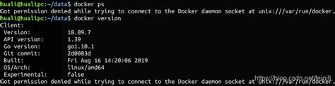 Docker使用遇到问题got Permission Denied While Trying To Connect To The Docker Daemon Socket Docker
