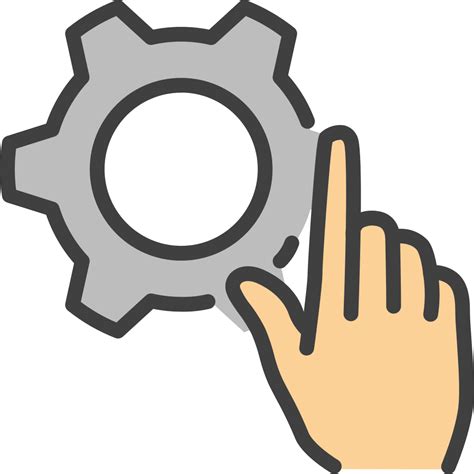 Cog Custom Customize Hand Manual Settings User Setup Icon