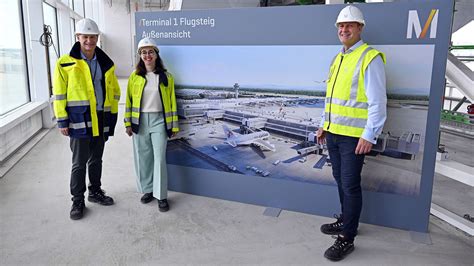 Munich Airport Construction Work On The New Pier Of Terminal 1