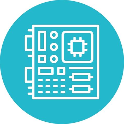 Premium Vector Motherboard Vector Icon Illustration Of Computer And Hardware Iconset