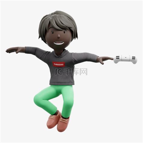 漂亮女性游戏手柄姿势素材图片免费下载 千库网