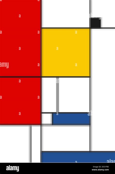 Retro Pattern Mondrian Constructivism Style Stock Vector Image And Art