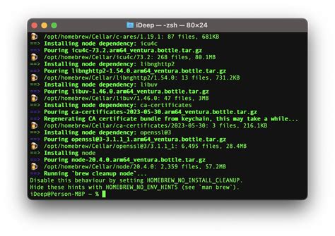 mac安装node js