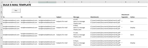 automatic e mail template for excel excel off the grid
