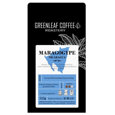 Maragogype Nicaragua - GREENLEAF COFFEE ROASTERY