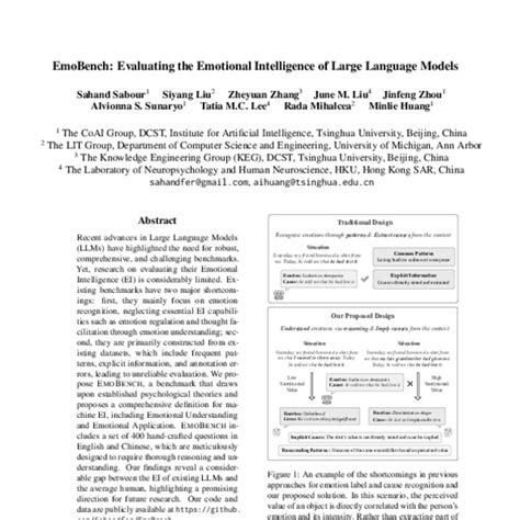 Emobench Evaluating The Emotional Intelligence Of Large Language Models Acl Anthology