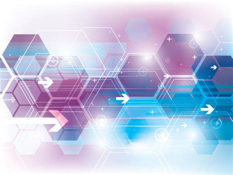 Technology Elements With Hexagon Background Vector 02 Free Download