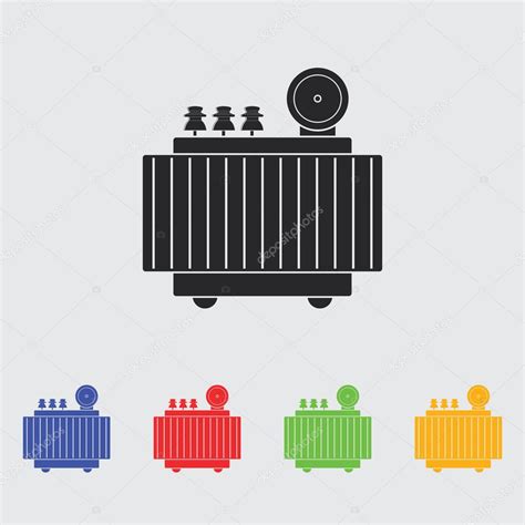 High Voltage Transformer Vector Icon — Stock Vector © Sablevector