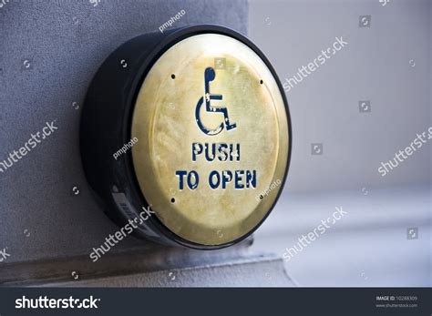 Push Open Button Handicapped People Stock Photo 10288309 Shutterstock