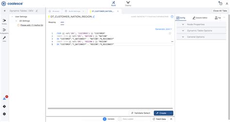 Building Dynamic Tables In Snowflake With Coalesce