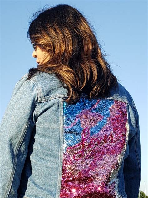 Taylor Swift Lover Sequin Demin Jacket In 2024 Taylor Swift Tour