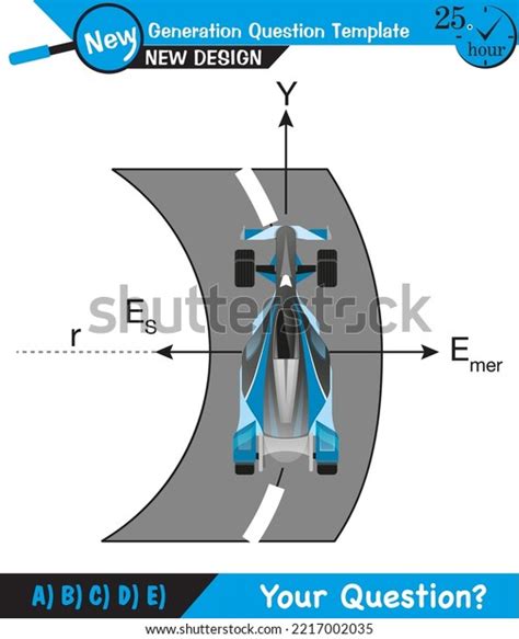 Physics Uniform Circular Motion Changing Position Stock Vector Royalty Free 2217002035