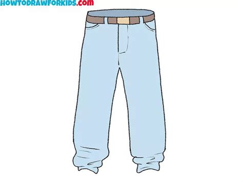 How To Draw Baggy Pants How To Draw Baggy Pants Tutorial How To Draw