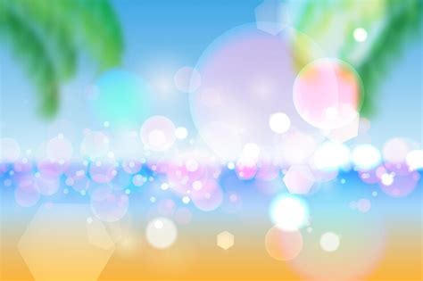 현실적인 Bokeh 배경 무료 벡터