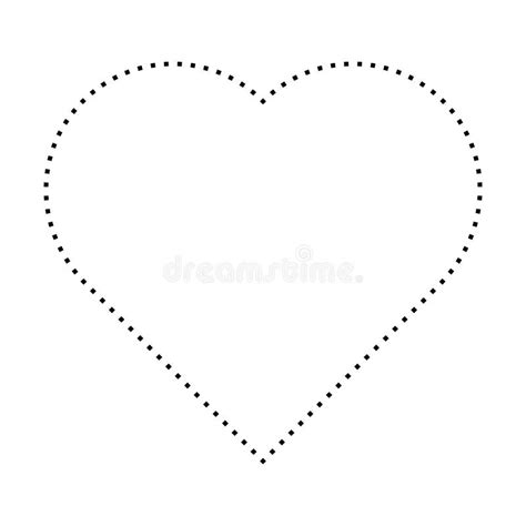Heart Shape Dotted Symbol Icon Vector For Creative Graphic Design Ui Element In A Pictogram