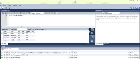 4 Ddl Commands Used In Mysql Workbench