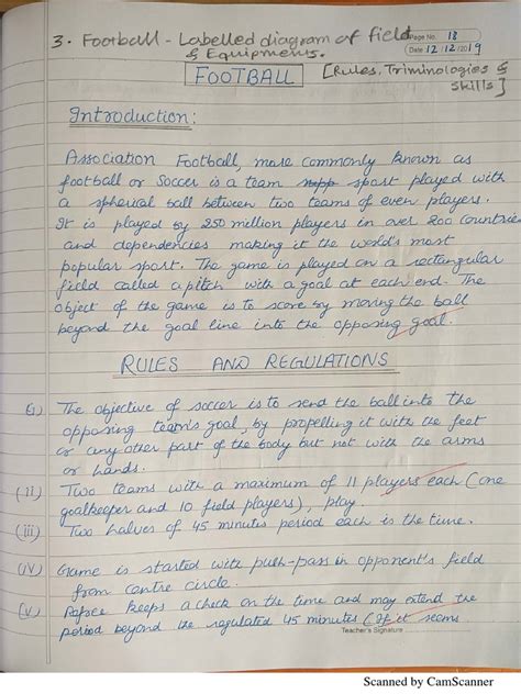Labelled Diagram Of Field And Equipment Rules Terminologies And Skill Pdf