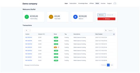 Wallet Module For Perfex Crm Smart Invoice Payment By Ulutfa Codecanyon