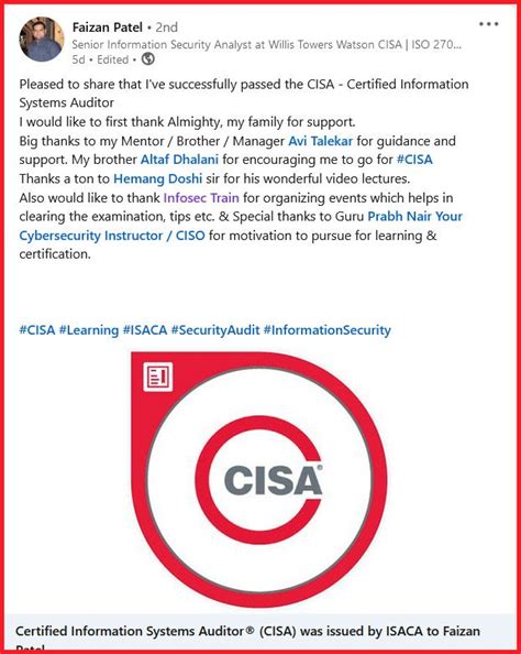 Infosec Train On Linkedin Leadership Thankyou Success Teamwork