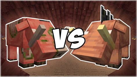 Zoglin Vs Hoglin Minecraft Mob Battle Youtube
