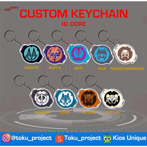 พวงกุญแจ จี้ตัวอักษร Id Core Kamen Rider Xgeats Buffa Revi Vice Nadge