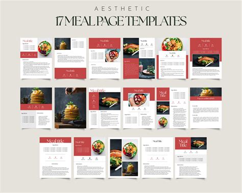 Editable Cookbook Template Printable Recipe Book Template DIY Cooking Planner Digital