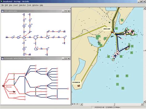 Arcnews Fall 2004 Issue Arcgis Schematics 2 3 Expands Graphic Representation Of Network Features