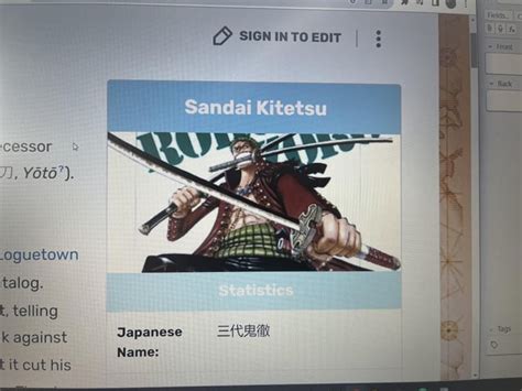 Oda Has Now Fully Confirmed Who Has Kitetsu I Ronepiece