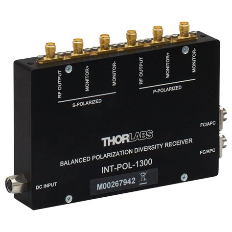 Thorlabs Int Pol 1300 Polarization Dependent Balanced Detector